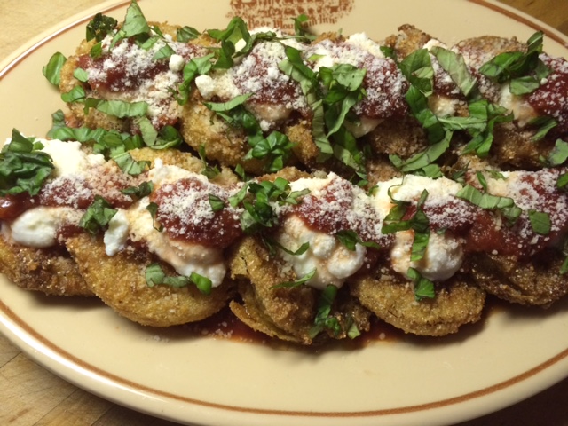 There's a Hippy in the Kitchen: Fried Green Tomatoes Napoleon