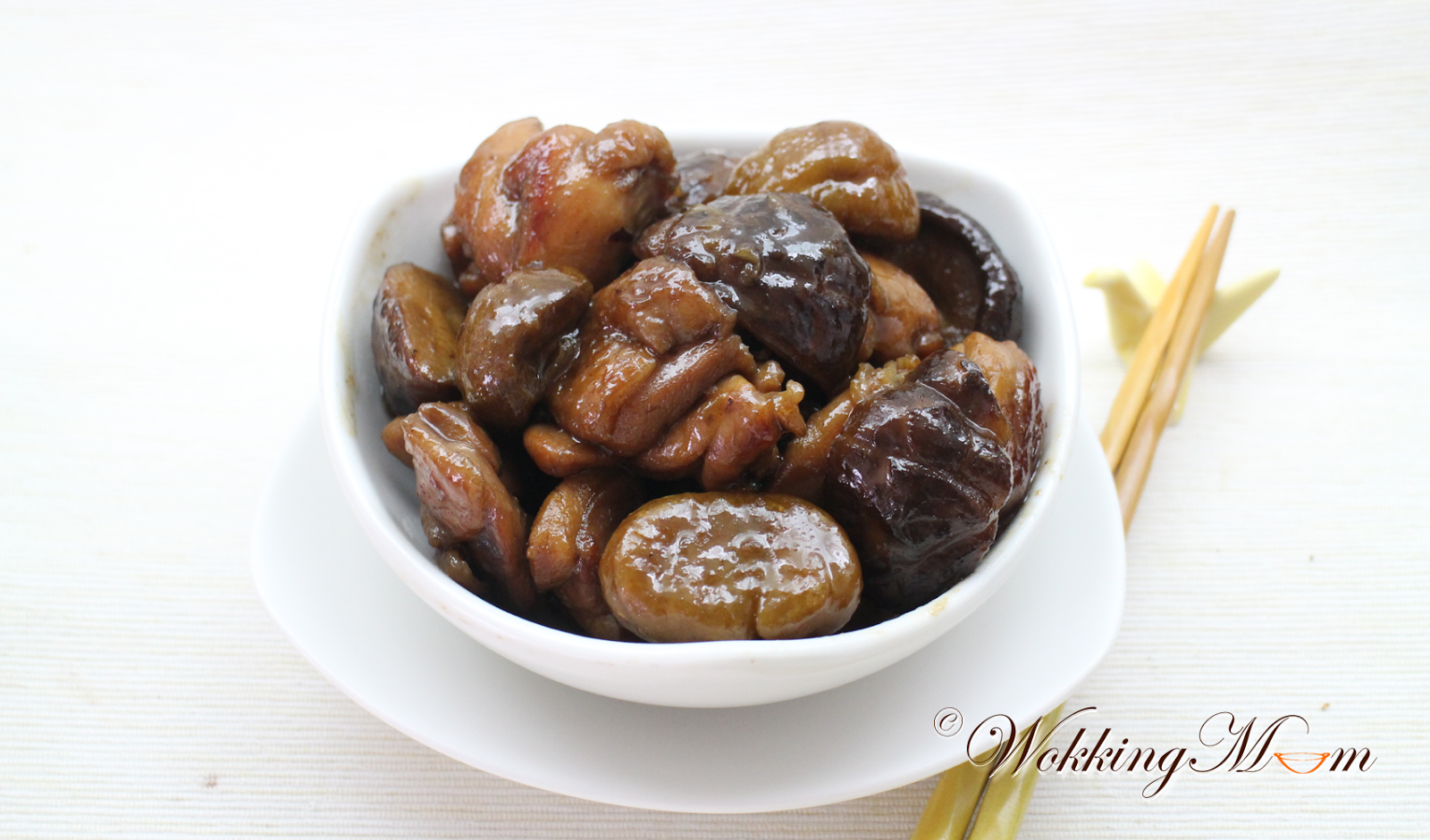 Let's get Wokking!: Braised Chicken with Chestnut 栗子焖鸡 | Singapore Food ...