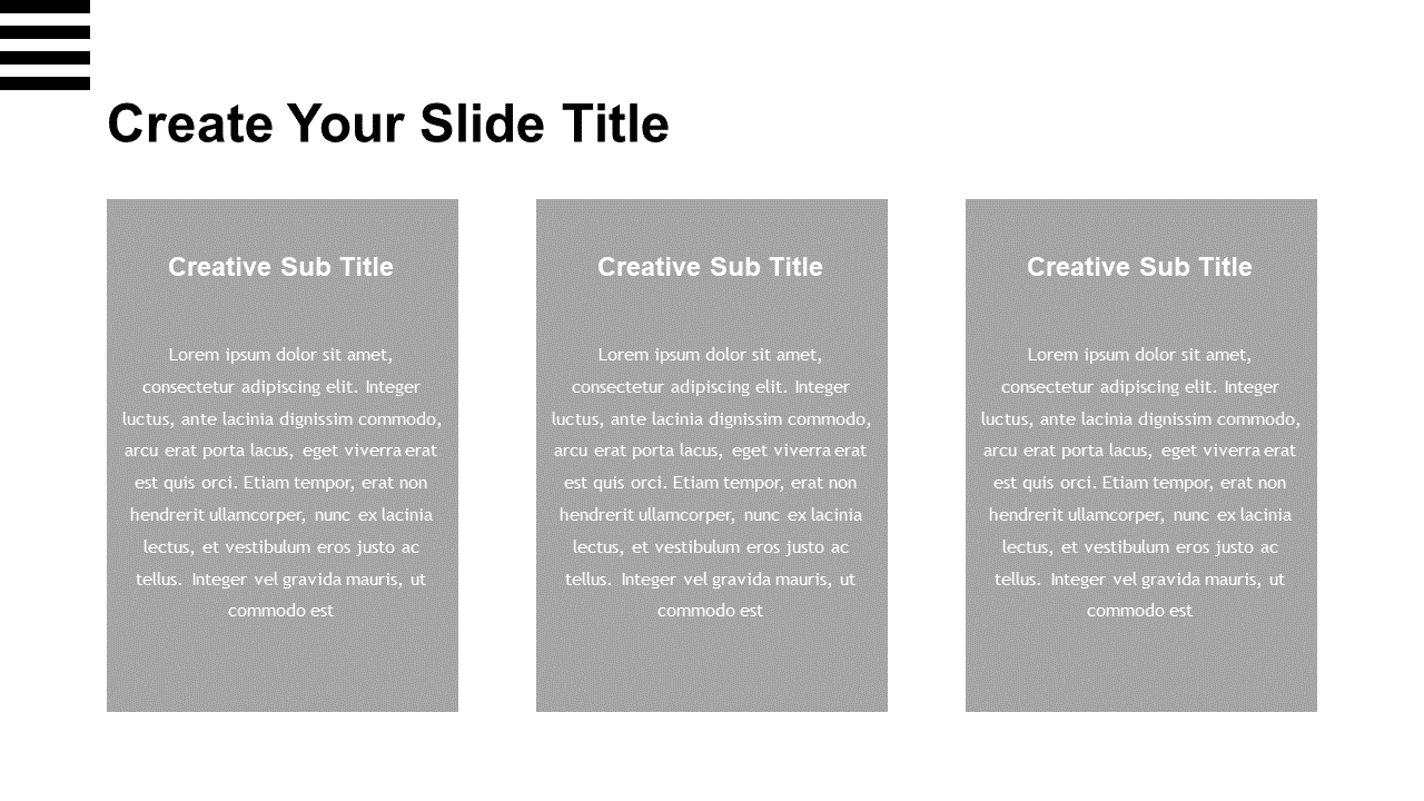 B&W Normal PowerPoint Templates - PowerPoint Free