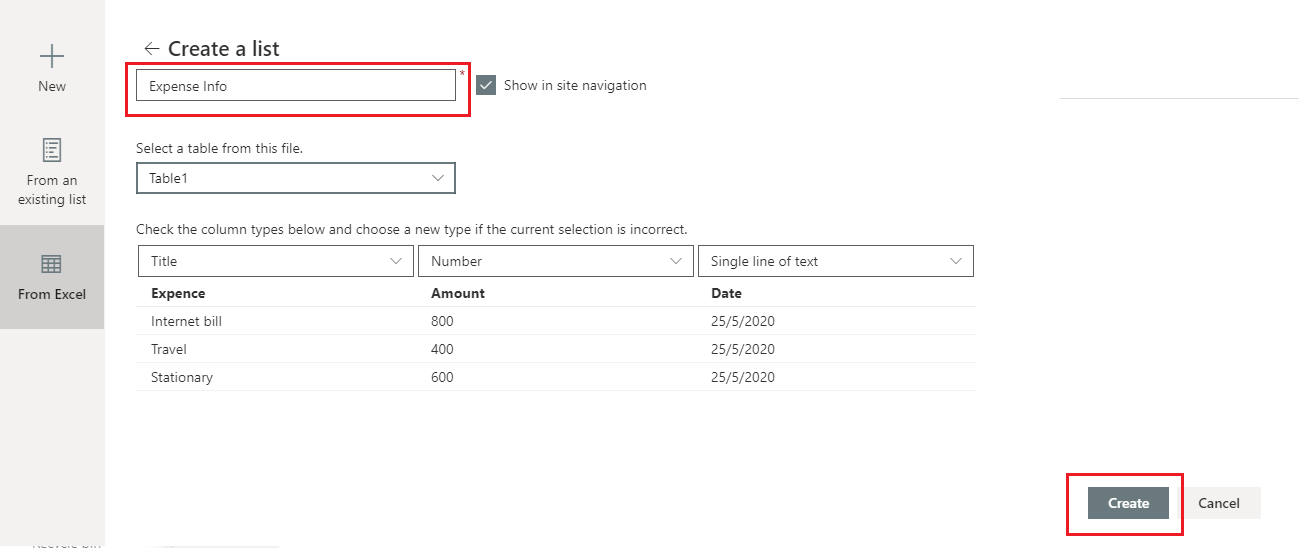 How to create sharepoint list using excel How to create sharepoint list using excel