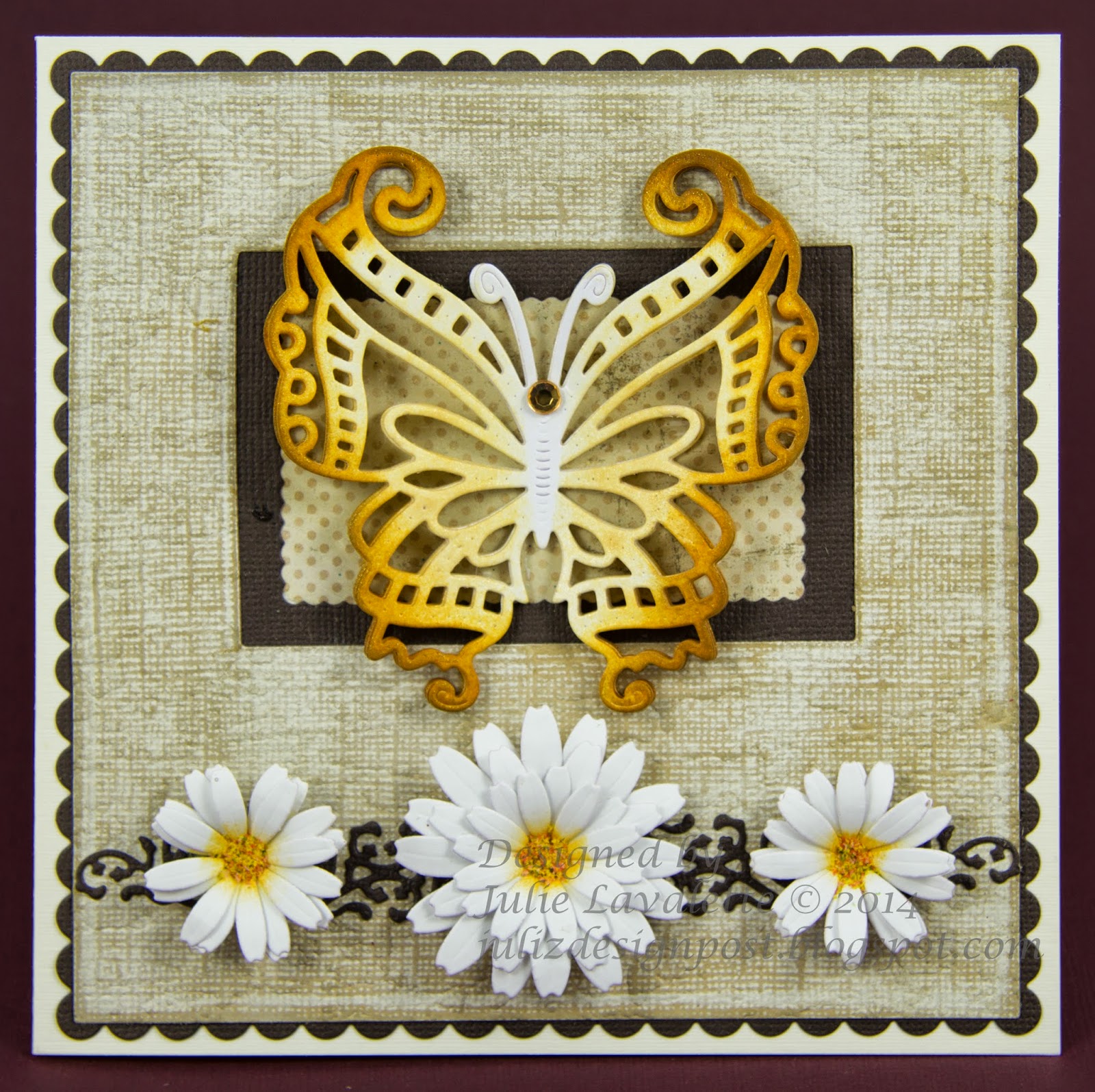 Mayan Butterfly Card by Julie Lavalette - Cheery Lynn Designs ...