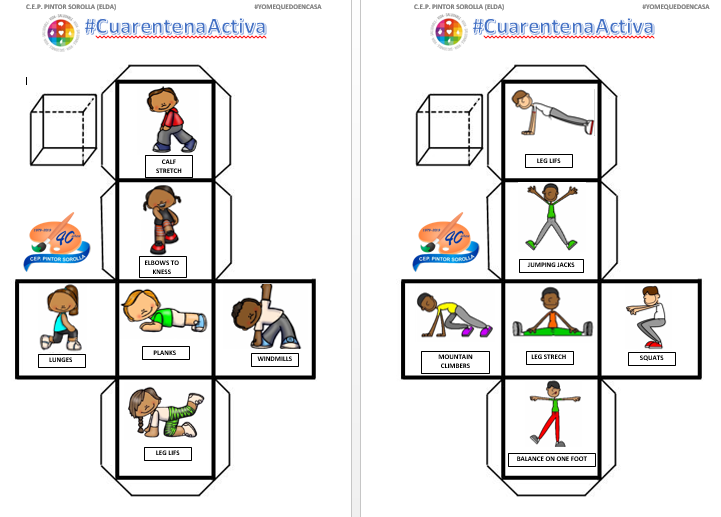 Área de Educación Física (C.P. Pintor Sorolla) Elda: CUARENTENA ACTIVA ...