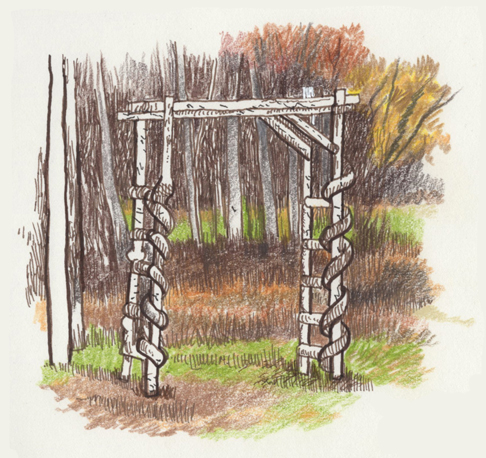 Art By-Products: Two Twisted Posts concept art