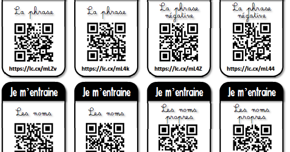 Teacher Charlotte: Des QR Codes pour réviser et s'entrainer, en classe ...