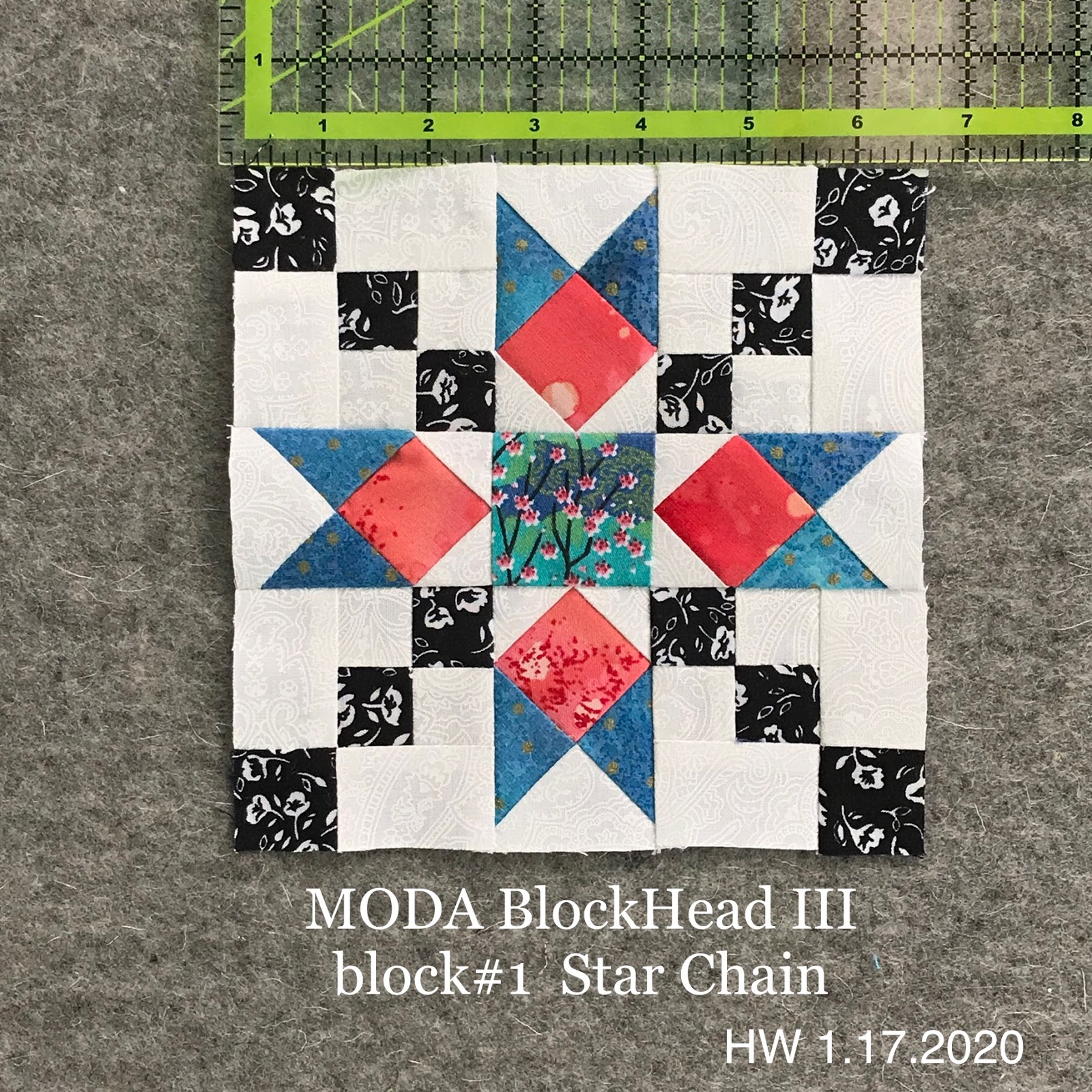 LilypadLoveQuilt: MODA Blockheads 3 - - Block1 Star Chain