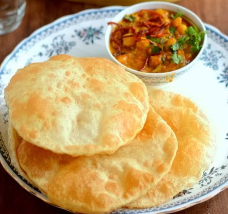 Chola Poori | How to make Chola Poori Recipe | Puri Choola | Chole Bhature