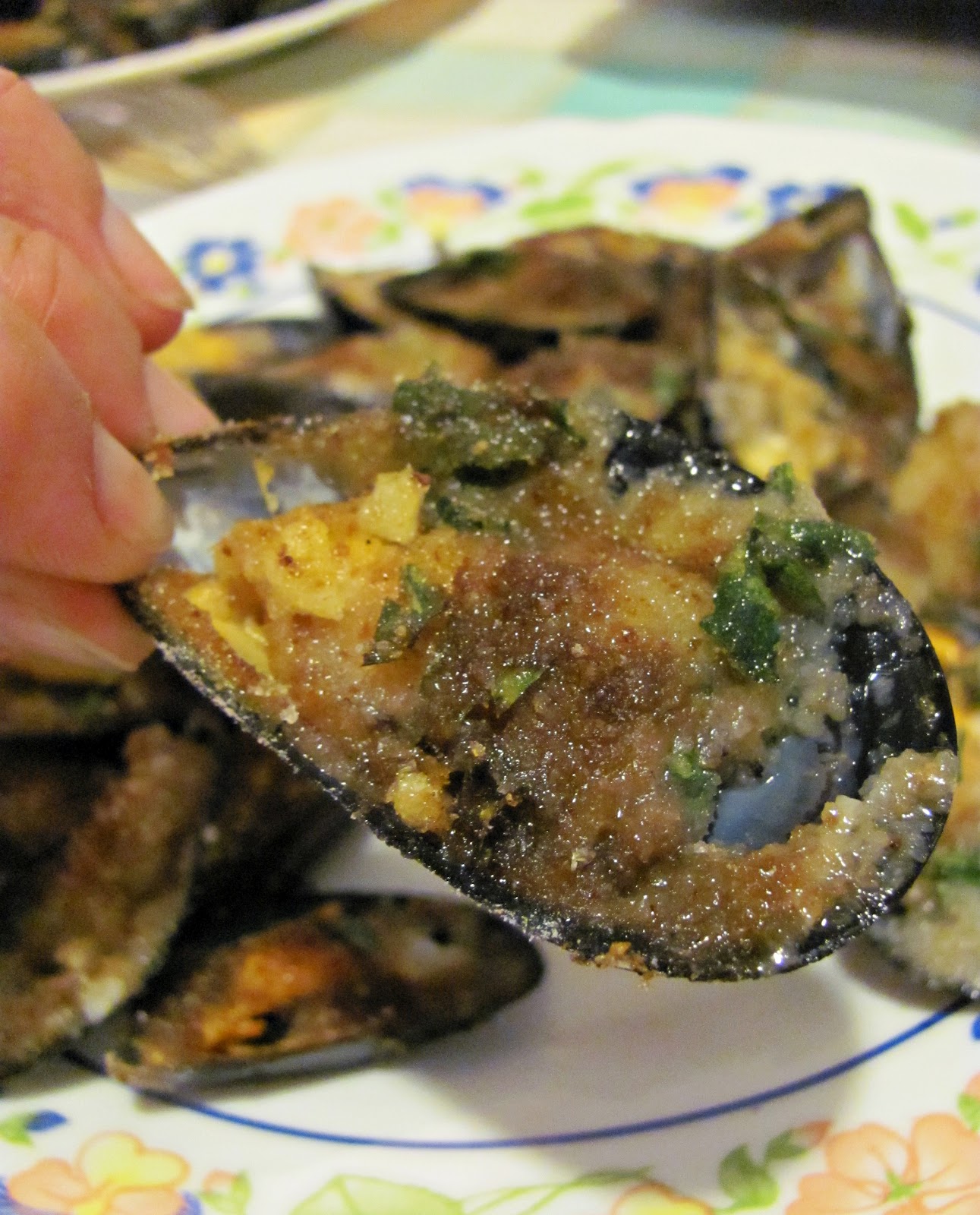 kuchnia pod wulkanem: Cozze gratinate, czyli zapiekane mule
