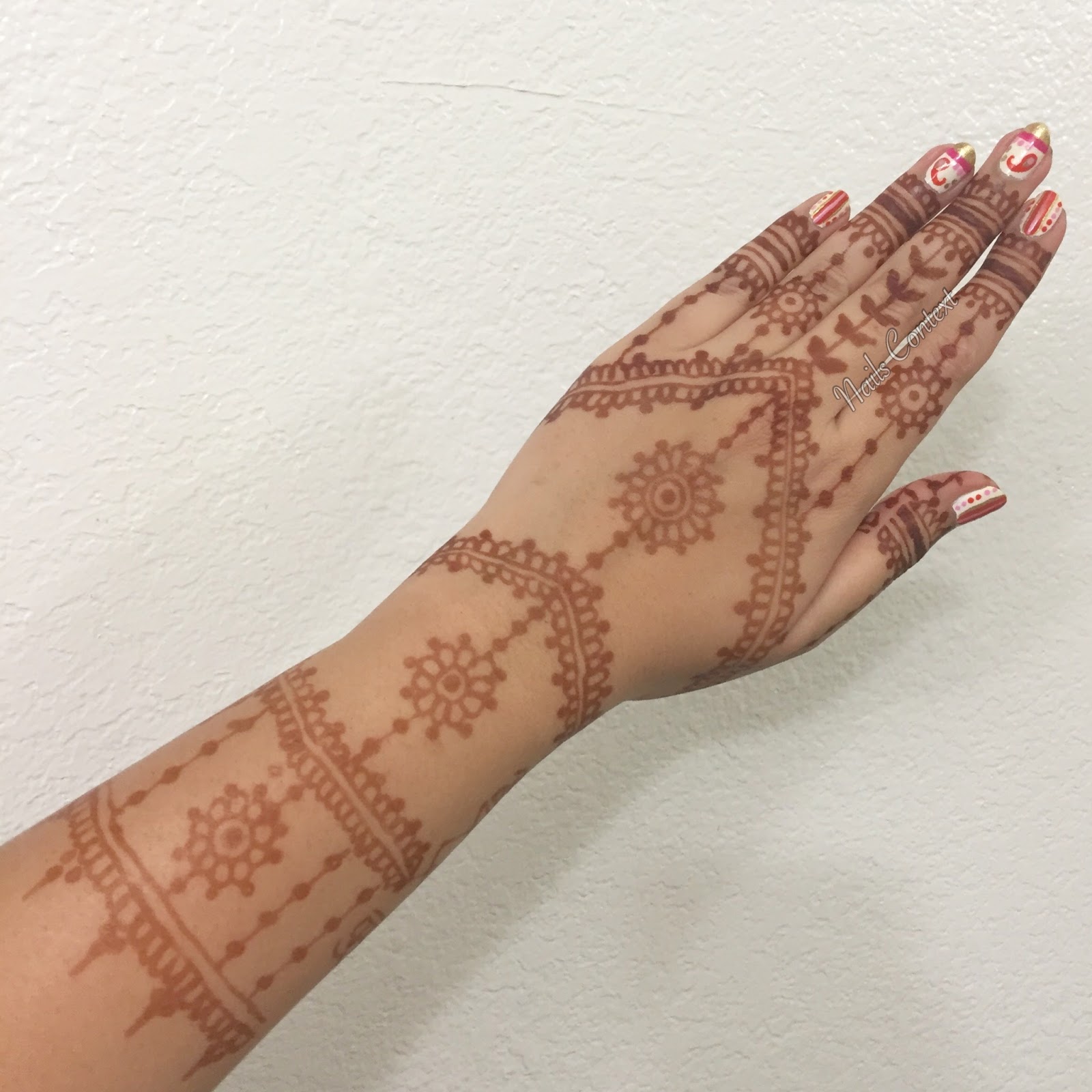 Nails Context: Henna Series: Mehandi Design