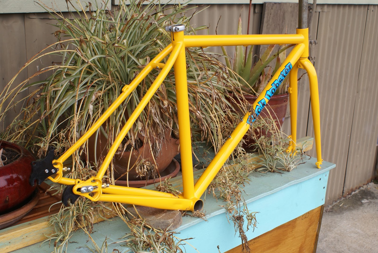what's up in Santa Cruz: Single speed steel CX frame and fork for Idaho