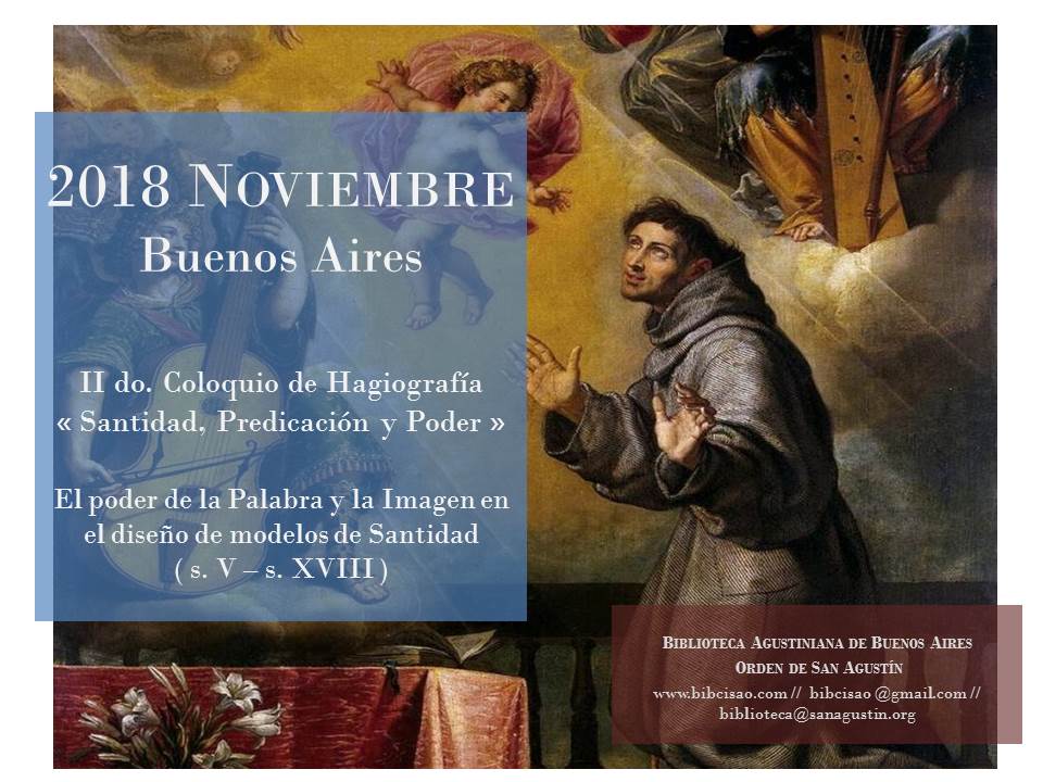II do. COLOQUIO DE HAGIOGRAFÍA « SANTIDAD, PREDICACIÓN Y PODER ...