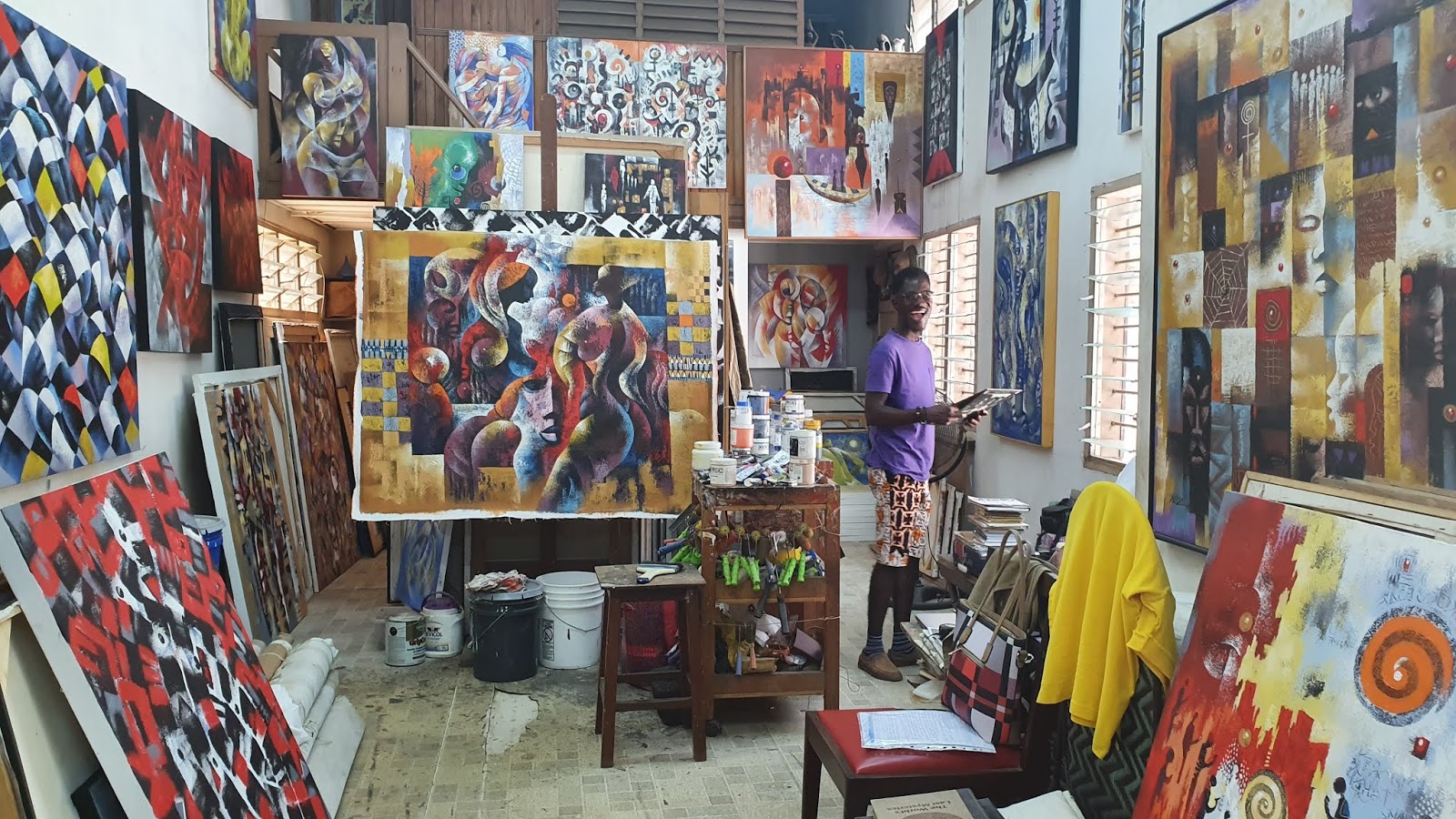 An unending adventure in Art: Studio visit of contemporary Ghanaian ...