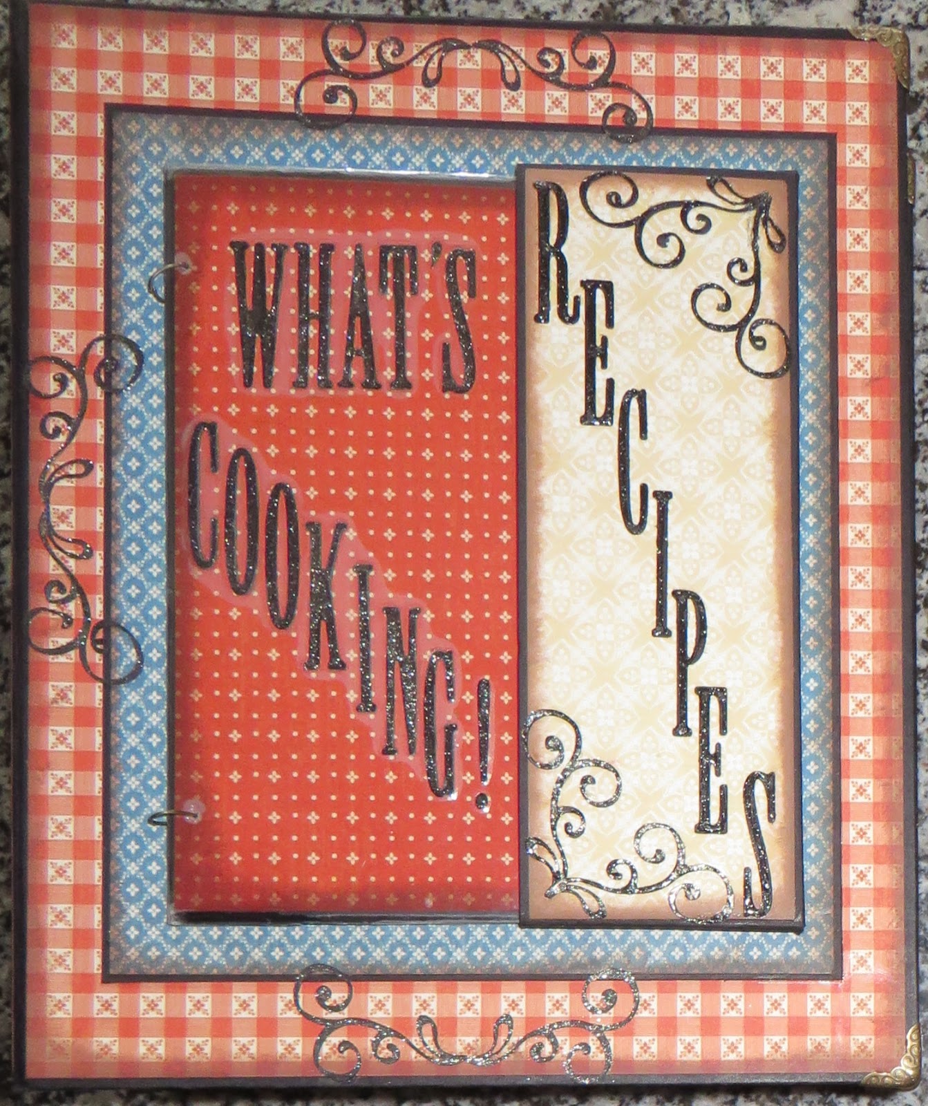 Moshie's Moments: Graphic 45 mini album cook (recipe) book Home Sweet Home