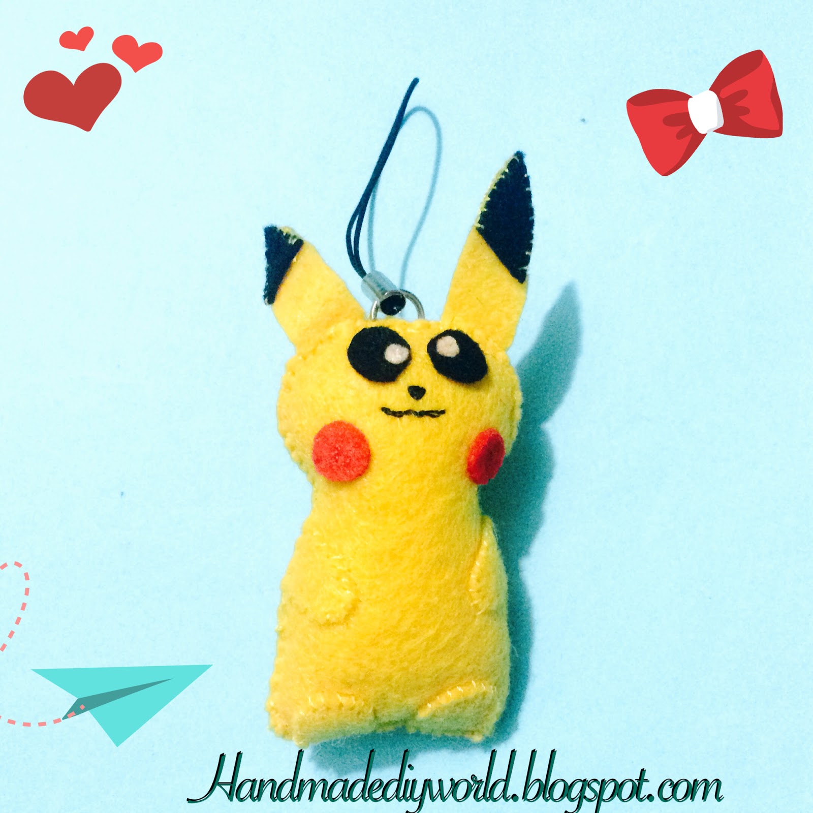 My handmade world: Handmade Pokemon Keychain