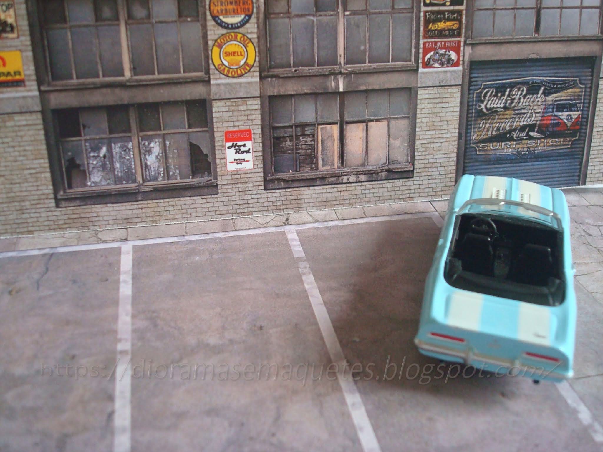 Dioramas e Maquetes: Hot Rod Garage