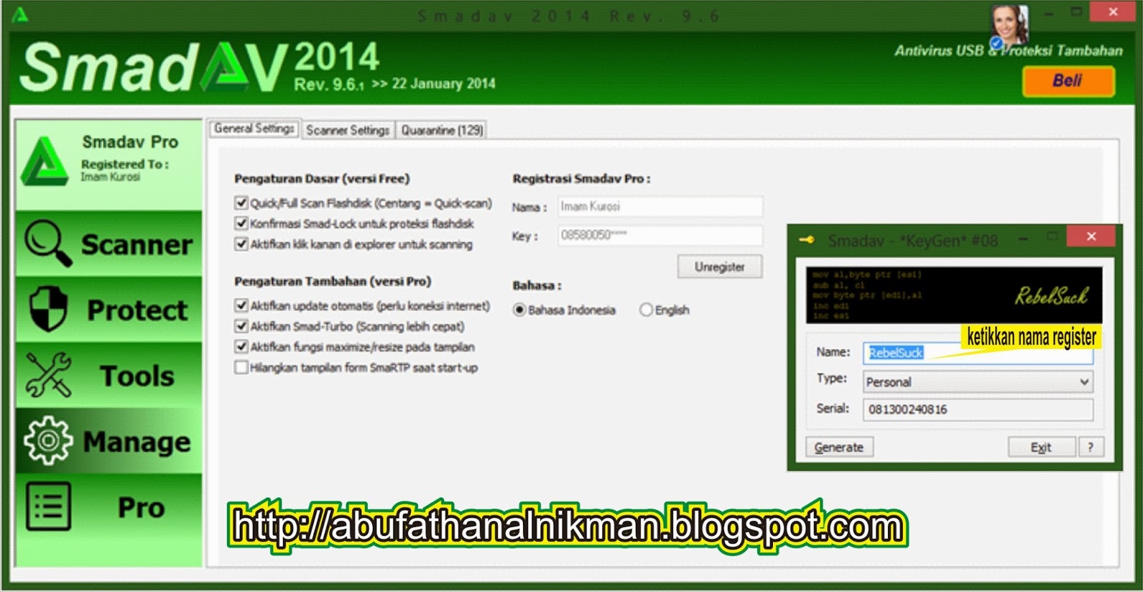 Cara Mudah Membuat Keygen Smadav Pro | Seputar IT dan Komputer