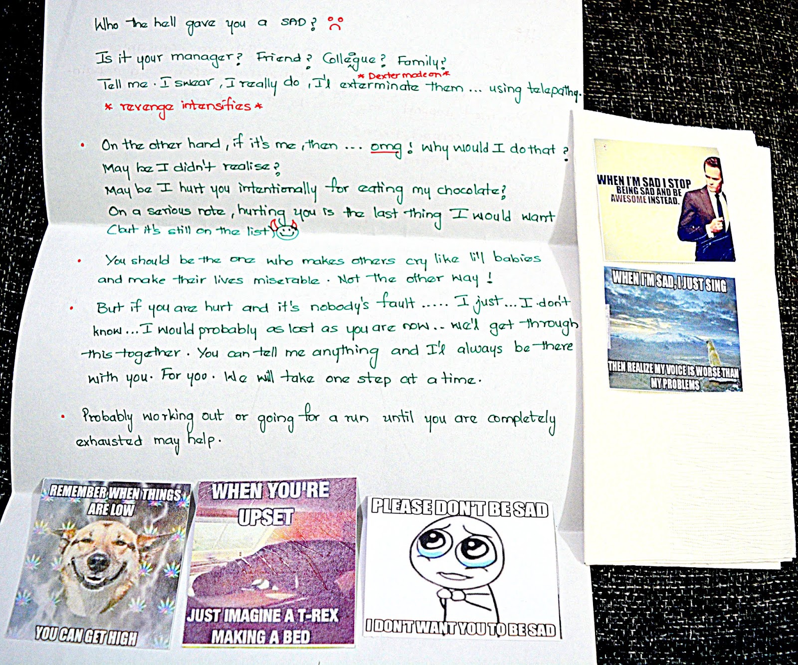 Open When You Are Sad - Open When Letters