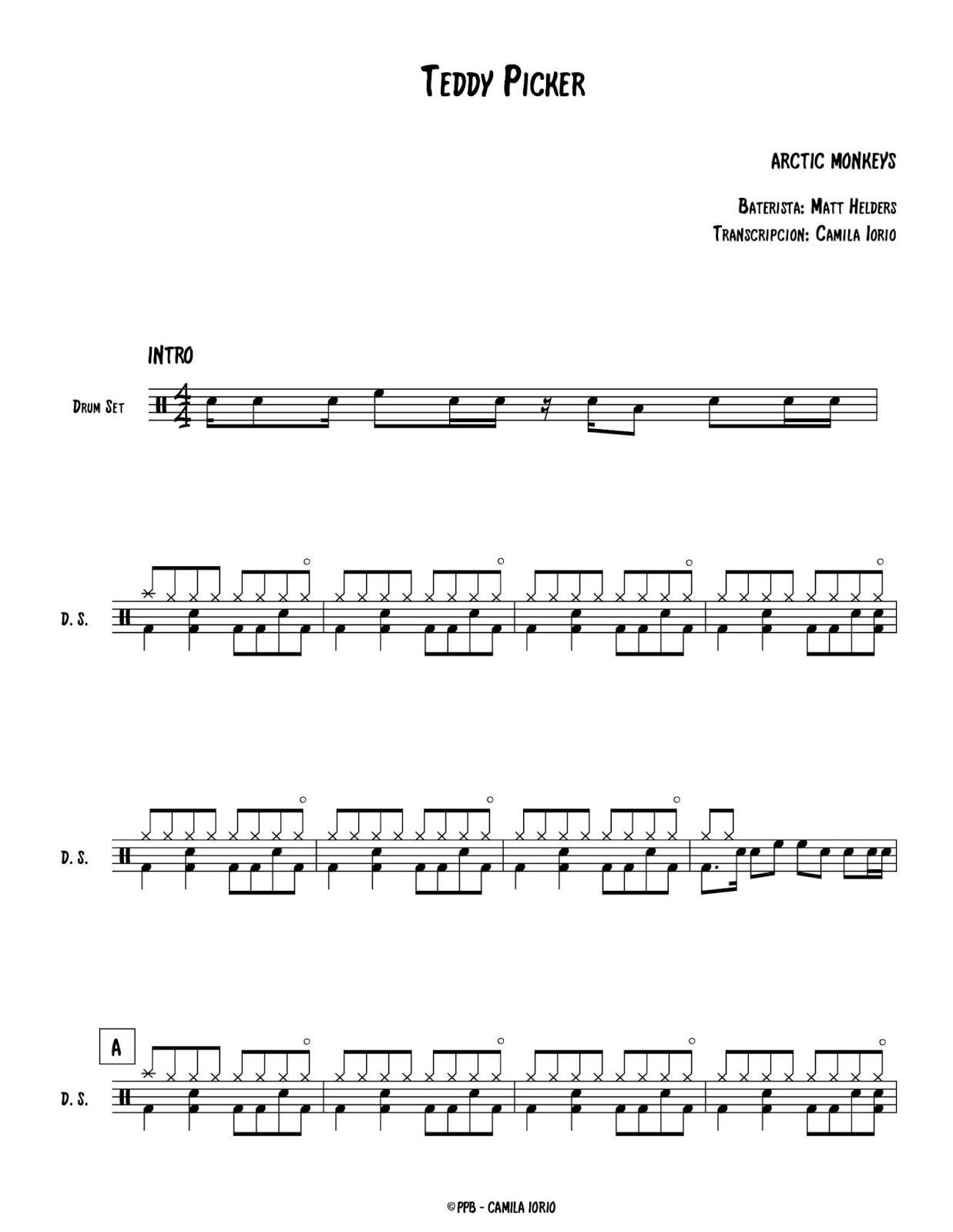 PARTITURAS PARA BATERIA