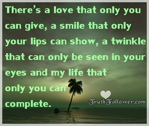 MY LIFE THAT ONLY YOU CAN COMPLETE