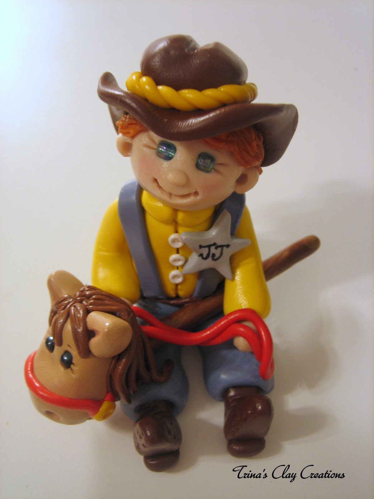 Trina's Trinketts: My Polymer Clay Cowboy and Pirate