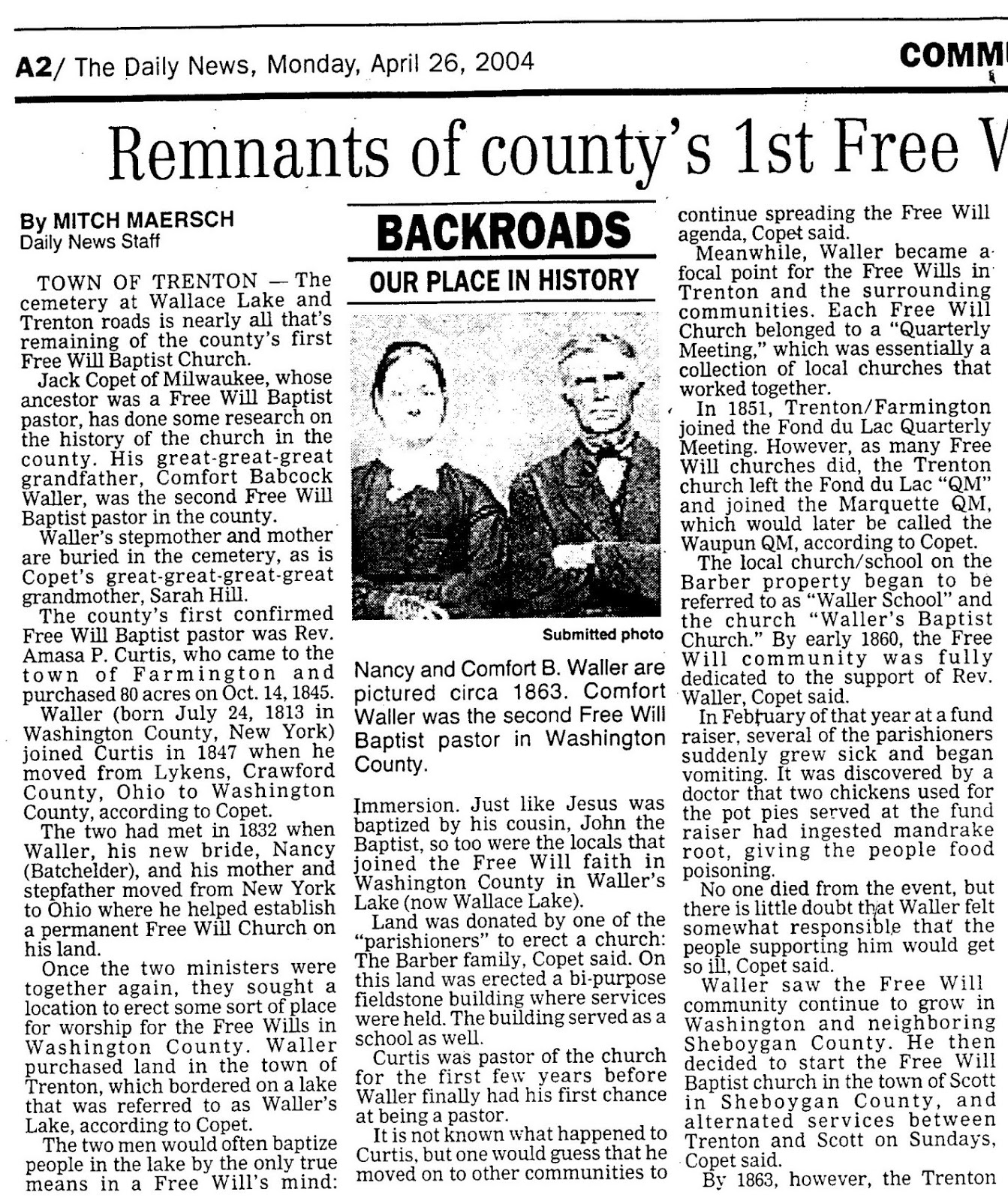 History is not boring, I'll prove it: The Reverend Waller's Bi-Centennial