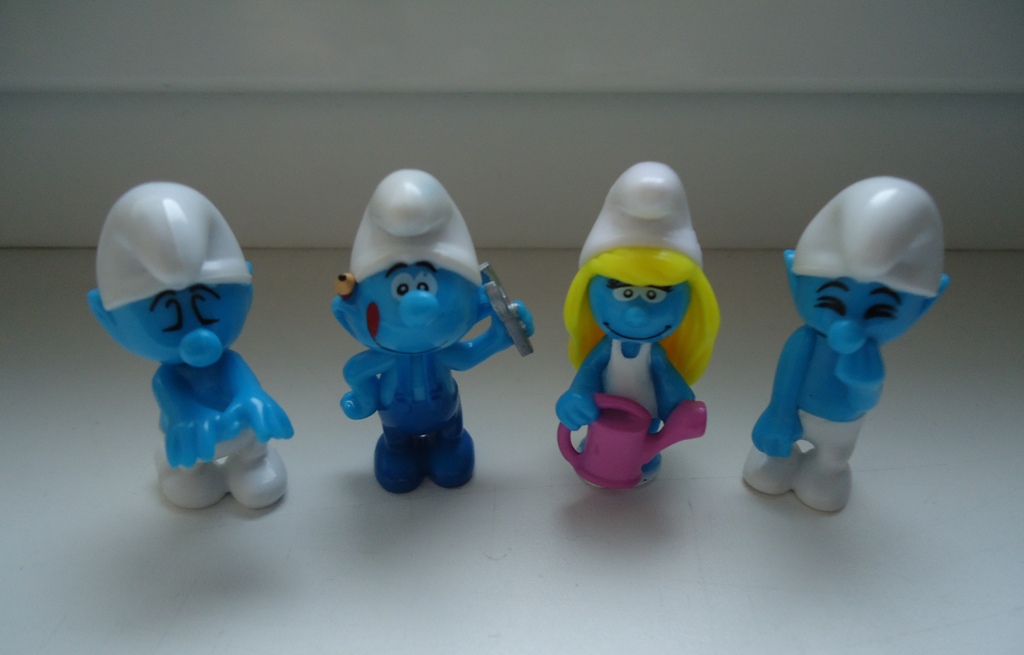 Vintage Smurf Figures: Smurf Figures Collection lot x 4 Smurfs