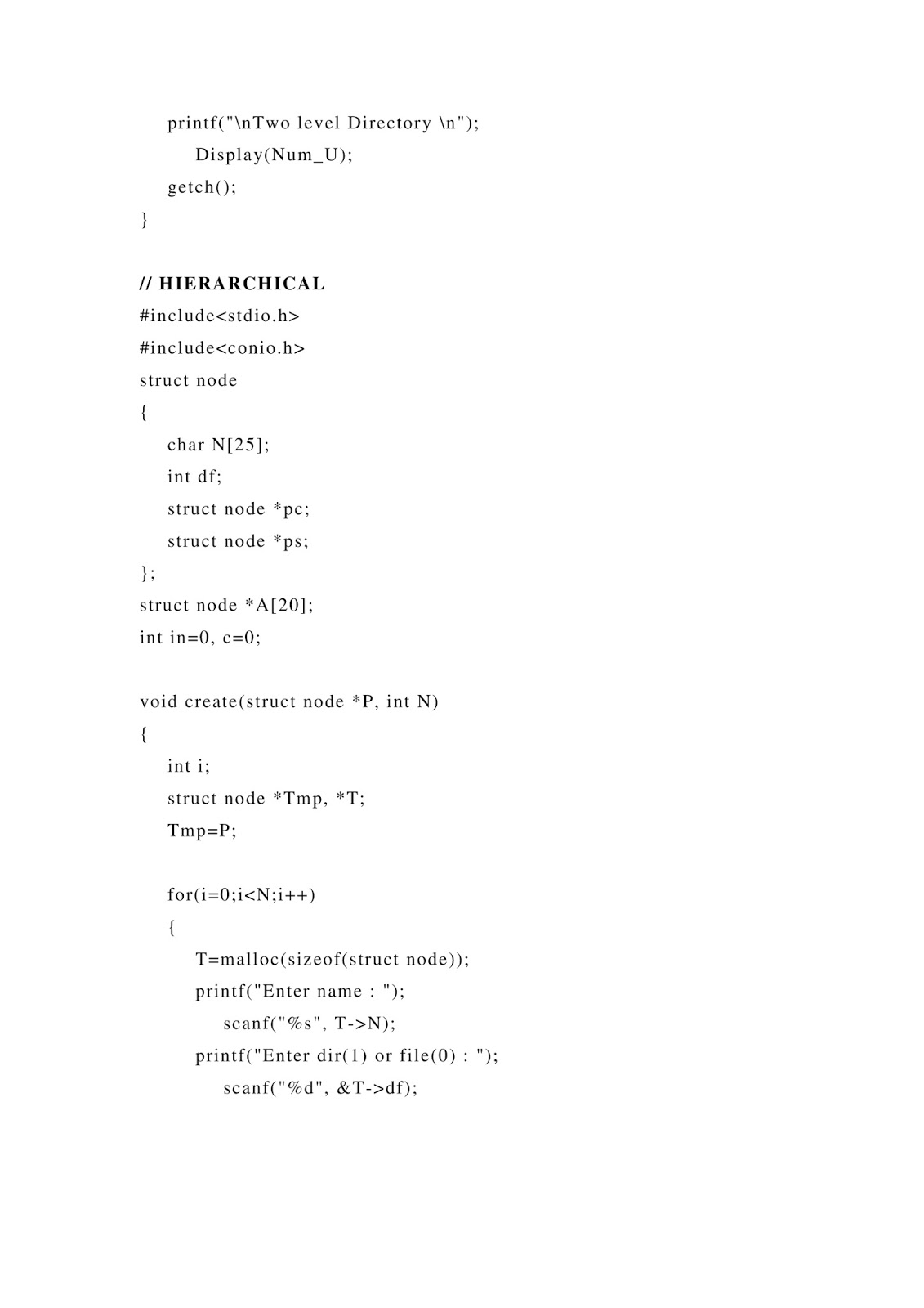 Dr R Anurekha: 11. c. File Organization - Hierarchical Directory Structure