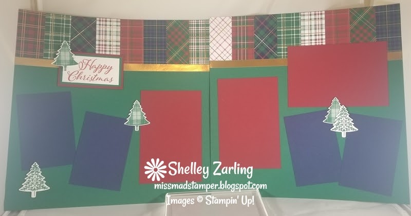 Miss Mad Stamper: Perfectly Plaid Scrapbook Pages