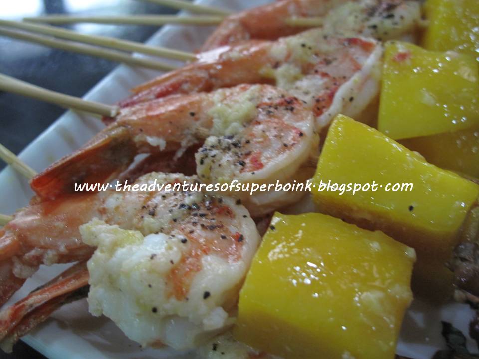 Prawn and Mango Sticks