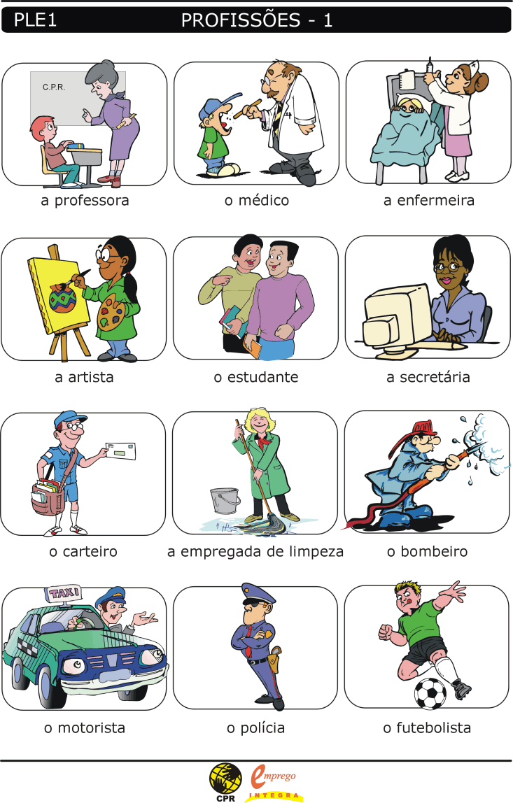 Olá! Como estás?: Algumas profissões