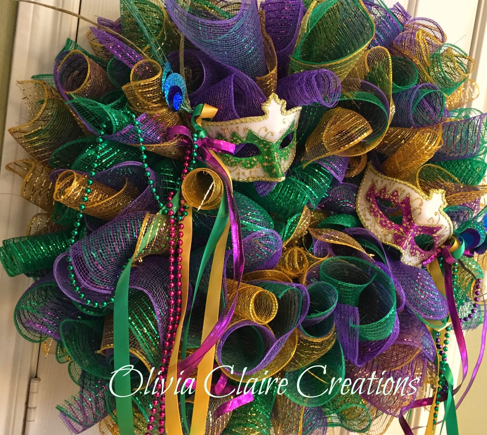 Olivia Claire Creations: Curly Deco Mesh Creations