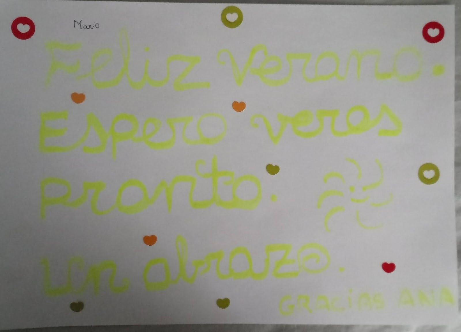 El estuche de las ideas: Nuestros mensaje de despedida con la técnica ...