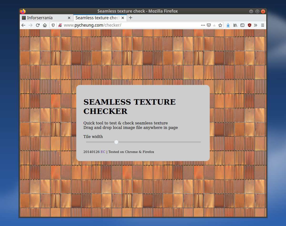 Seamless checker. Para comprobar si las texturas encajan