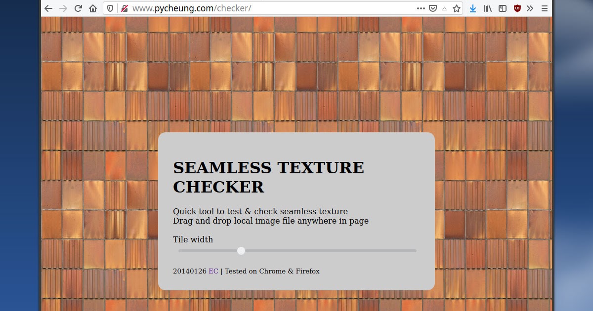 Seamless checker. Para comprobar si las texturas encajan