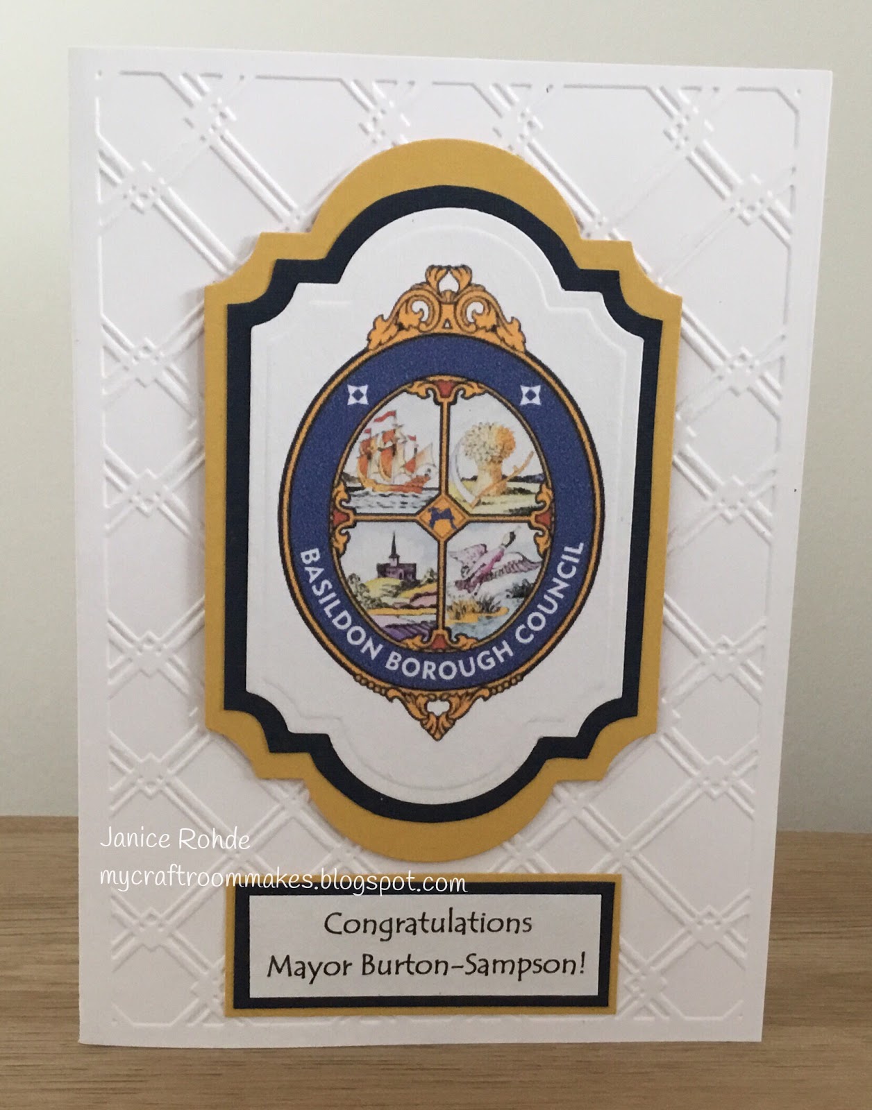 My Craft Room Makes: A Card for our Mayor!