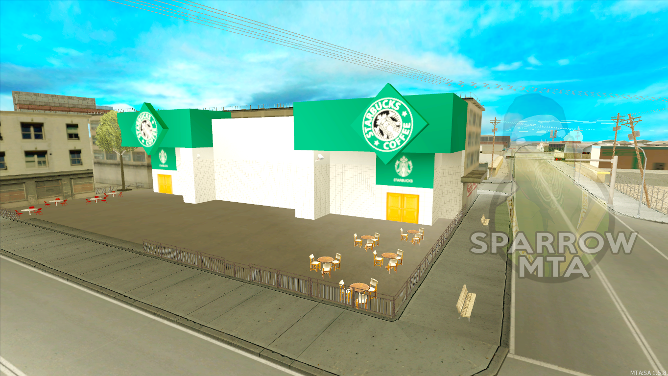 MTA SA Yeni Starbucks Texture + Map Scripti