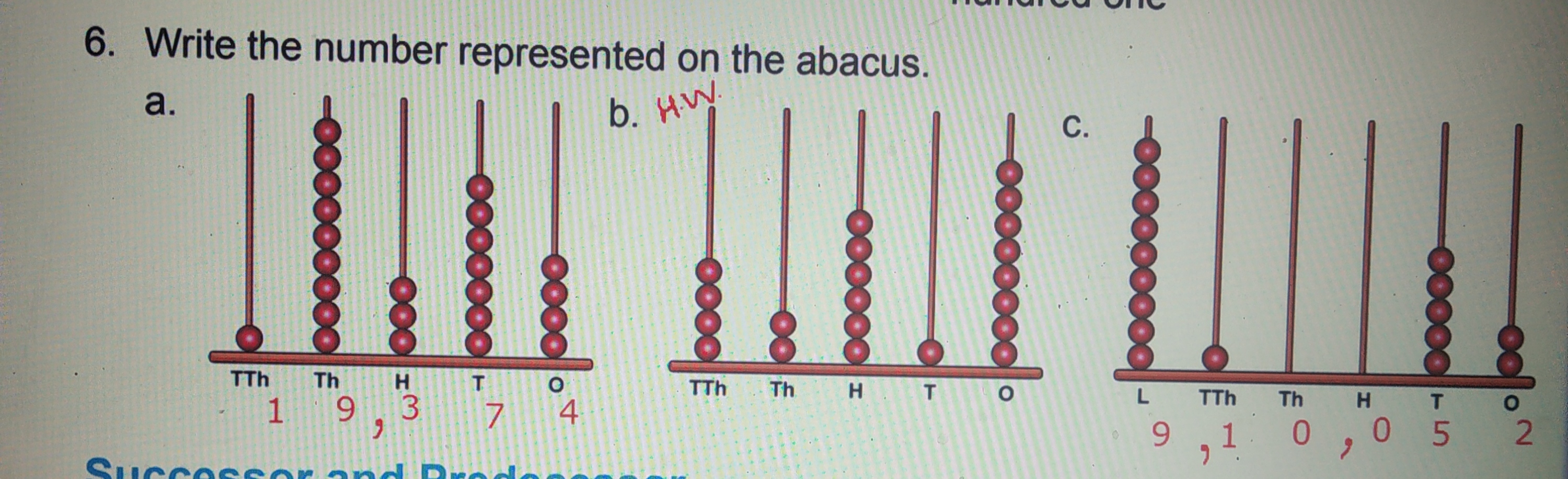 PIS BARODA STD-4: MATH, Ch1. Numbers