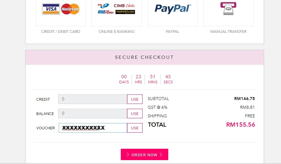 www.mieranadhirah.com: Shopping at Hermo using MOLPay Cash is easy