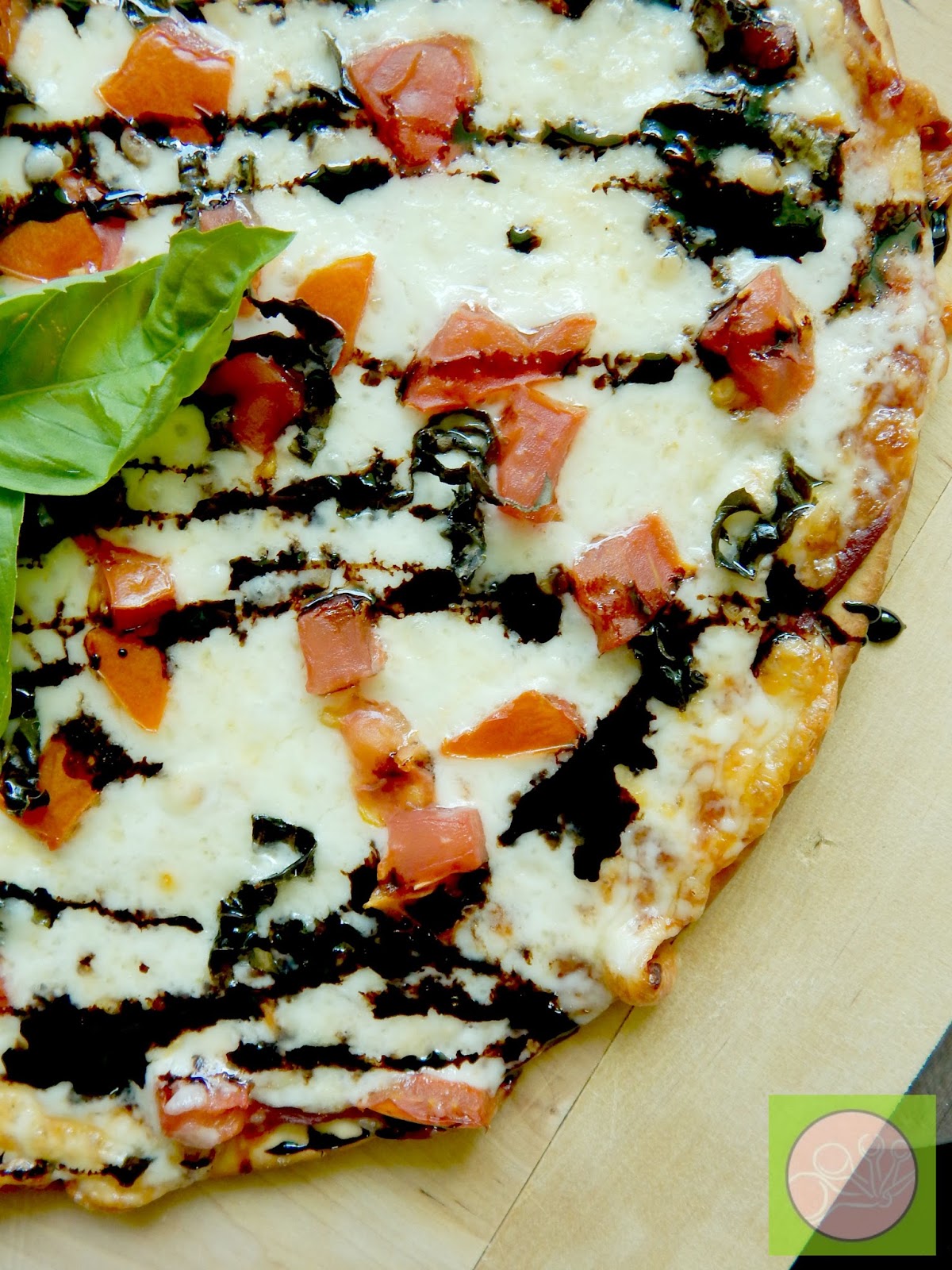 Margarita Pizza with Balsamic Drizzle | Ally's Sweet & Savory Eats
