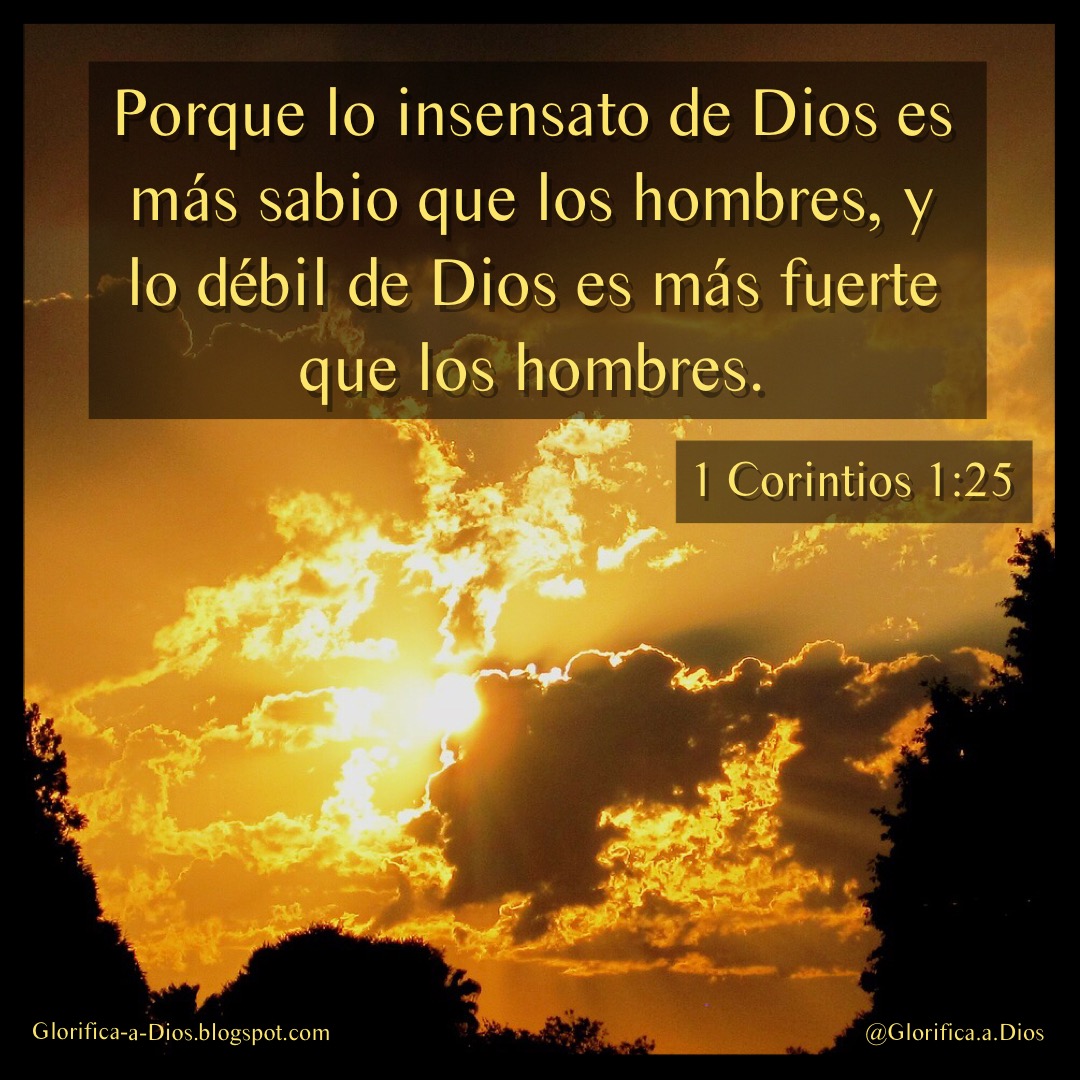Glorifica a Dios: 1 Corintios 1:25
