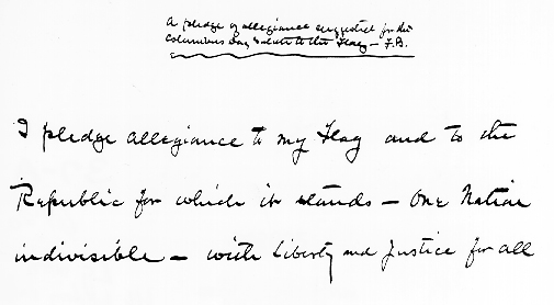 Heretic, Rebel, a Thing to Flout: Not What is Said Today—The Pledge of ...