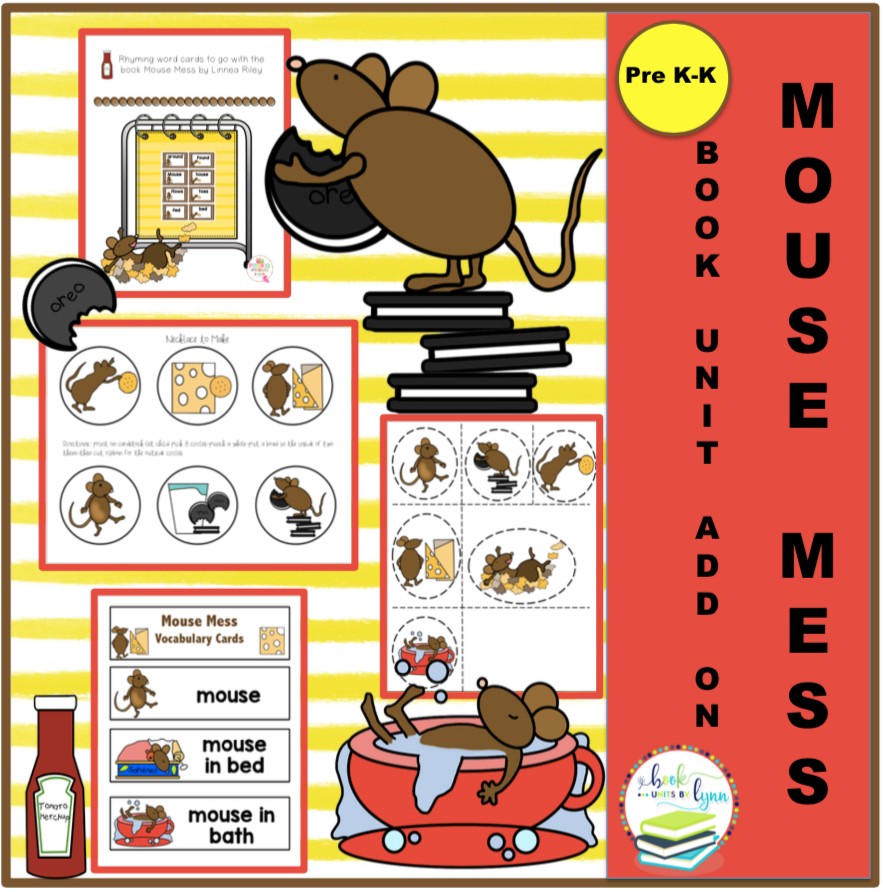 MOUSE MESS BOOK UNIT ADD ON ~ Book Units by Lynn
