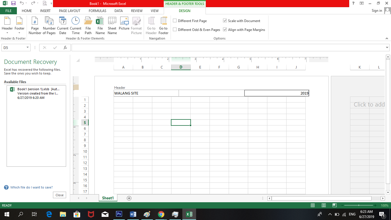 Tutorial Membuat Header dan Footer Di Microsoft Excel