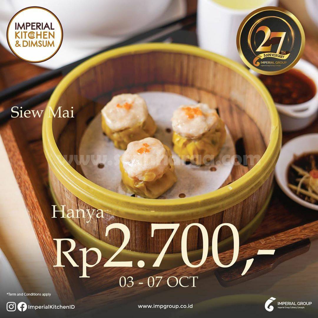 Imperial Kitchen & Dimsum Promo Siew May Hanya Rp 2.700* | scanharga