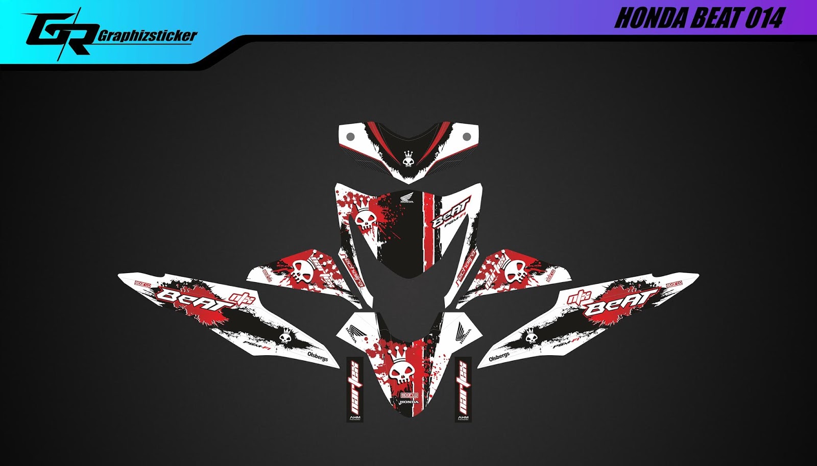 Inspirasi Decal Honda Beat terbaru. - Agen87