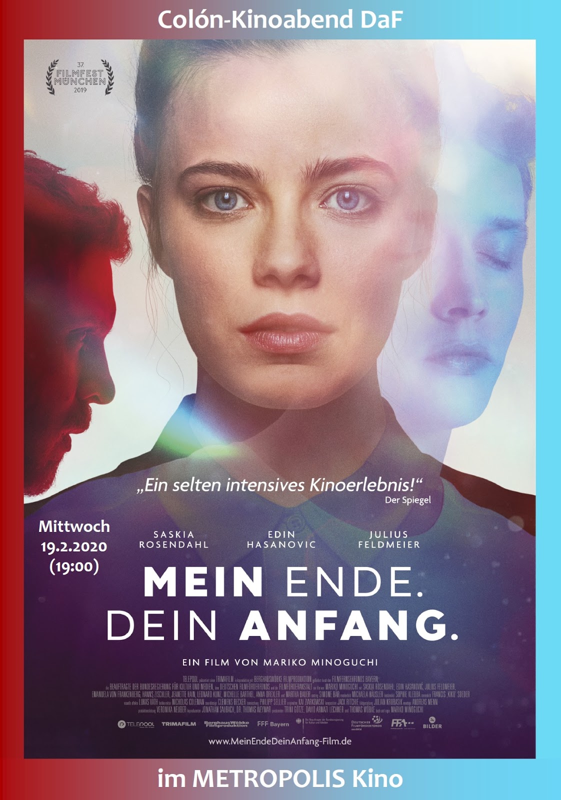 Filmteam Colón: MEIN ENDE. DEIN ANFANG. im Februar 2020 bei DaF im ...