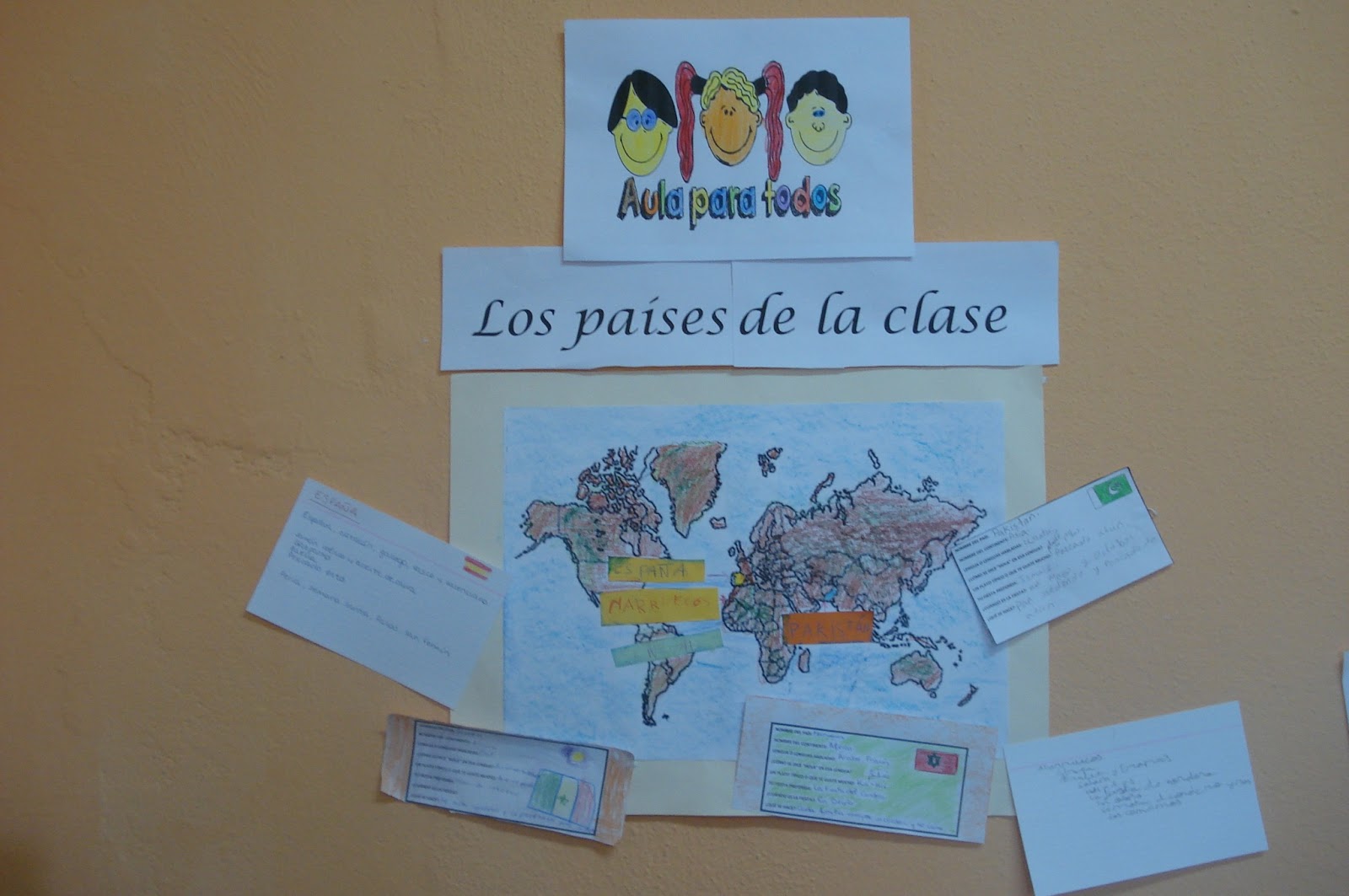 Aula para todos: Los países de la clase