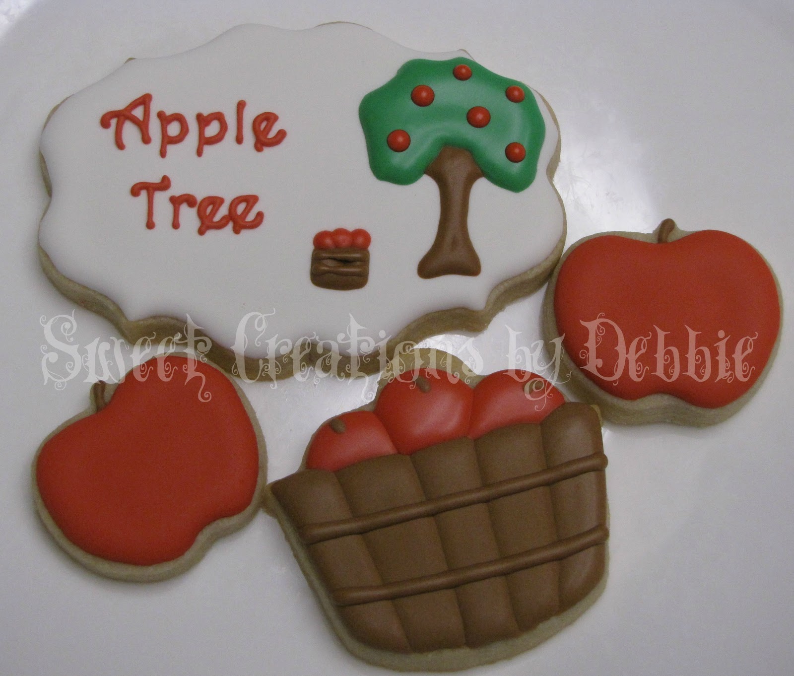 Sweet Creations by Debbie: Apple Tree Cookies and My Blogging Anniversary