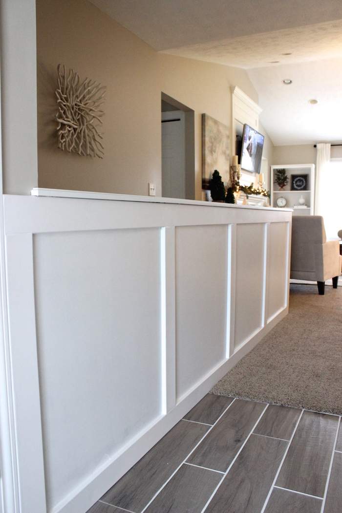 It's A Grandville Life : DIY Front Entryway Paneled Wall