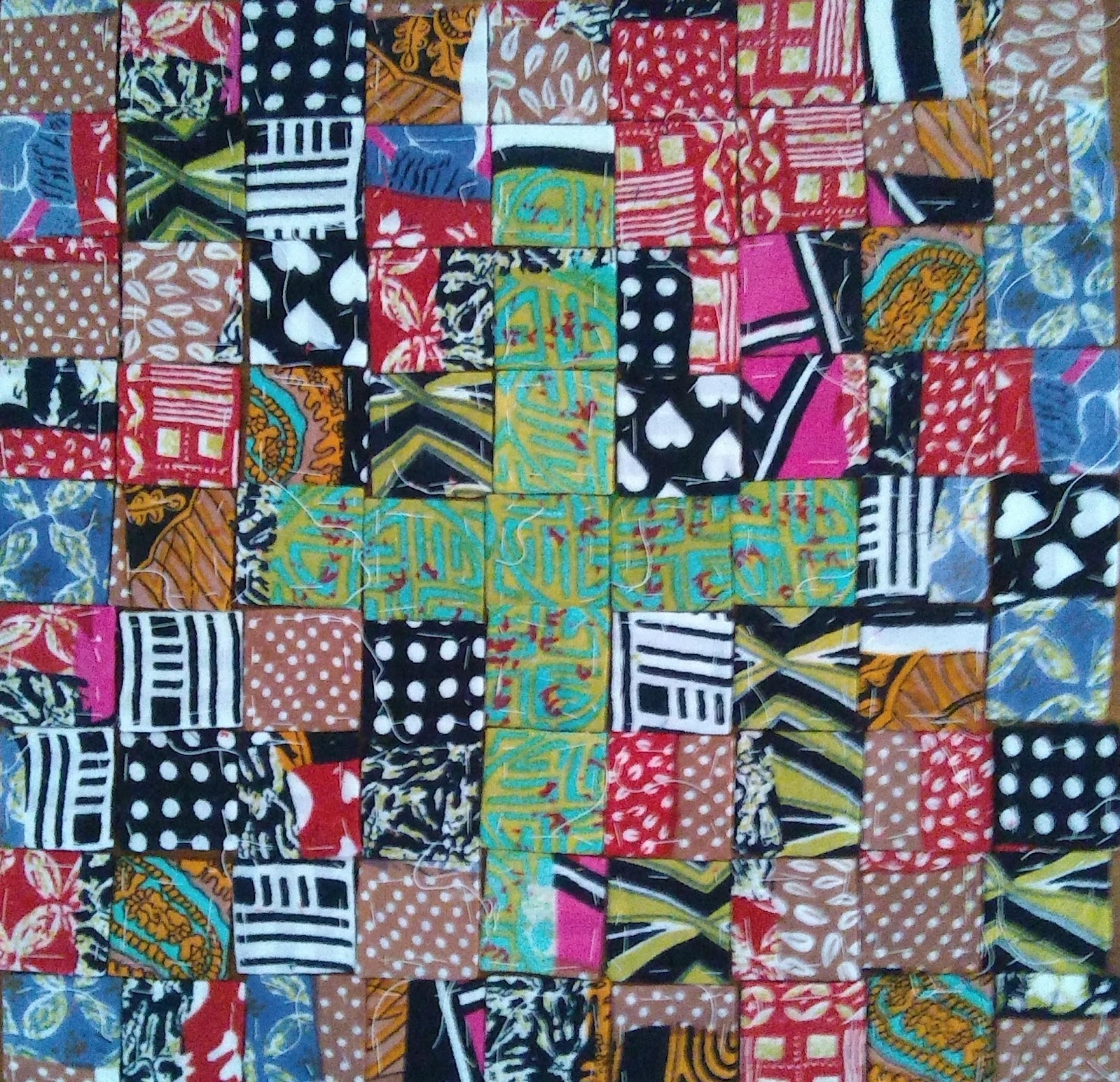 Art, the Beautiful Metaphor: Patchwork design sort of done