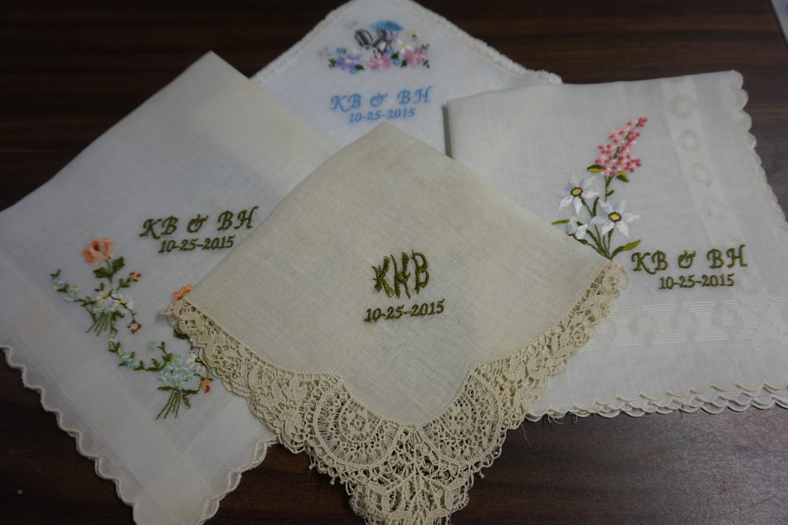 One Piece at a Time: Embroidery on Hankies